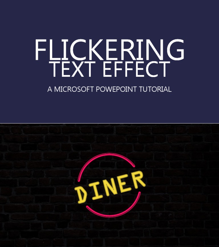 Flickering Text Effect | PDF | Microsoft Office | Windows Text Related ...