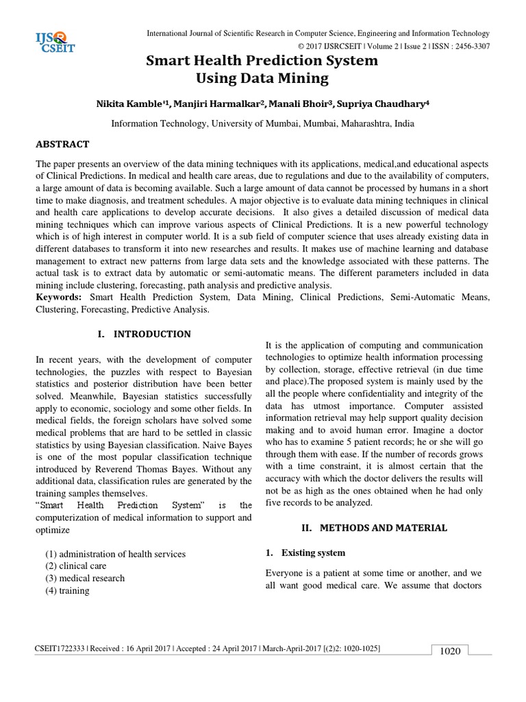 Smart Health PDF | Download Free PDF | Data Mining | Computing