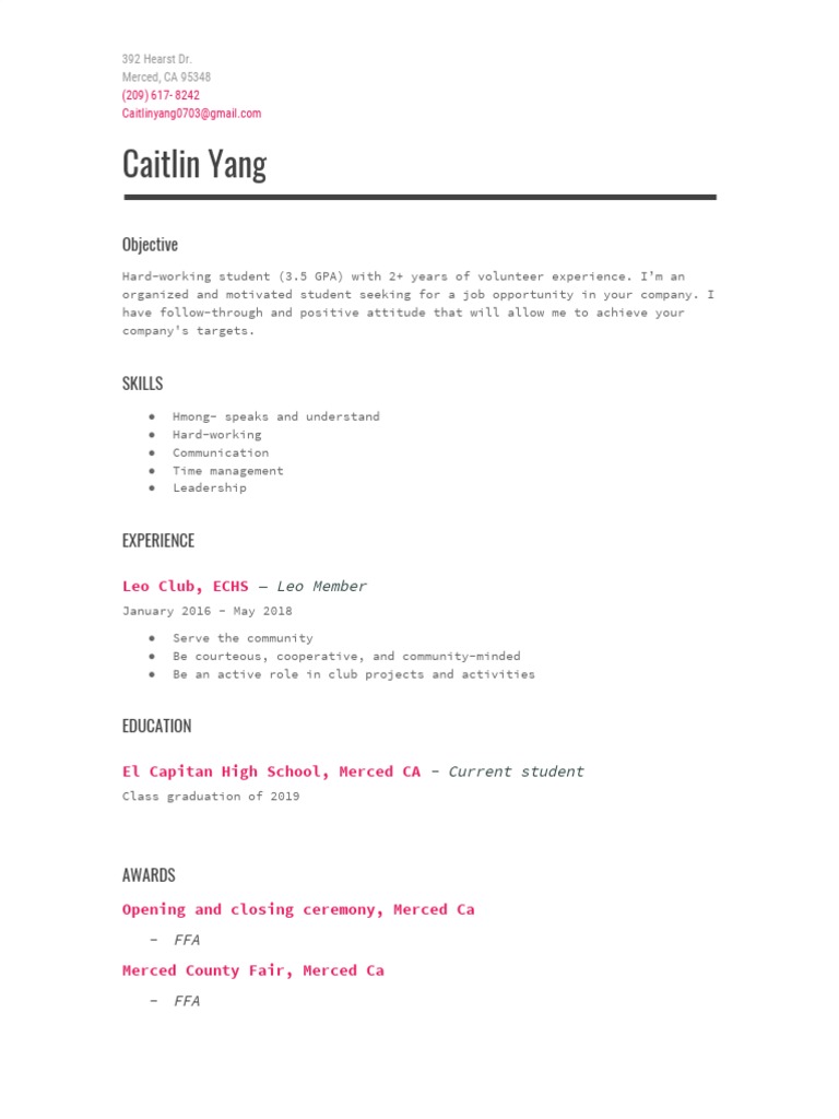 Resume 2019 | PDF | Career & Growth | Wellness