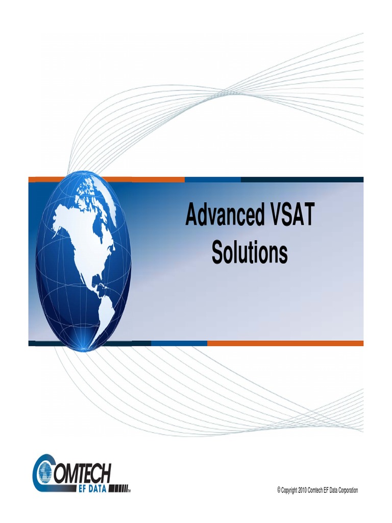 Comtech Advanced VSAT Solution PDF | PDF | Internet Protocol Suite | Router (Computing)