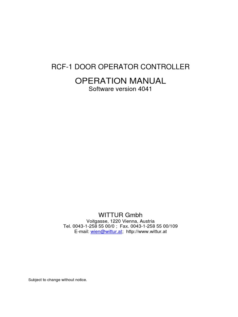 RCF | PDF | Switch | Mains Electricity