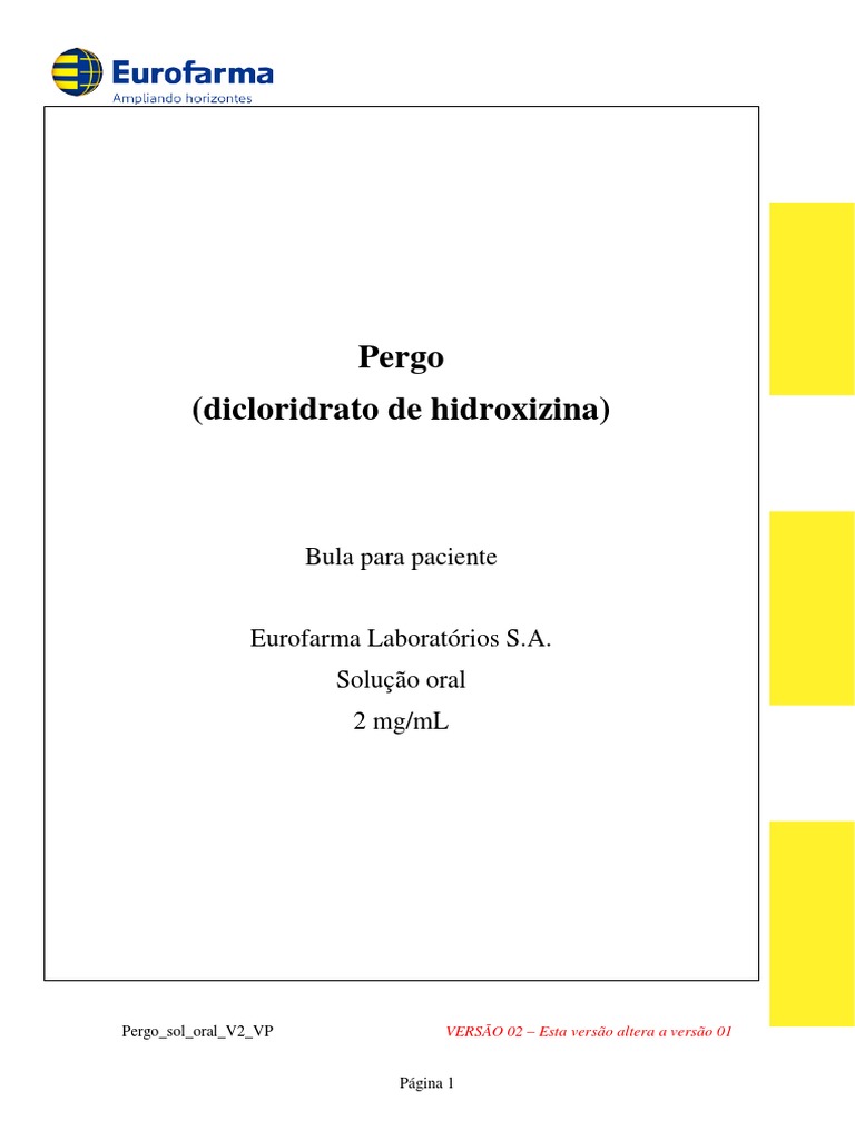 Pergo Bula Paciente Eurofarma | PDF | Farmacêutico | Gravidez