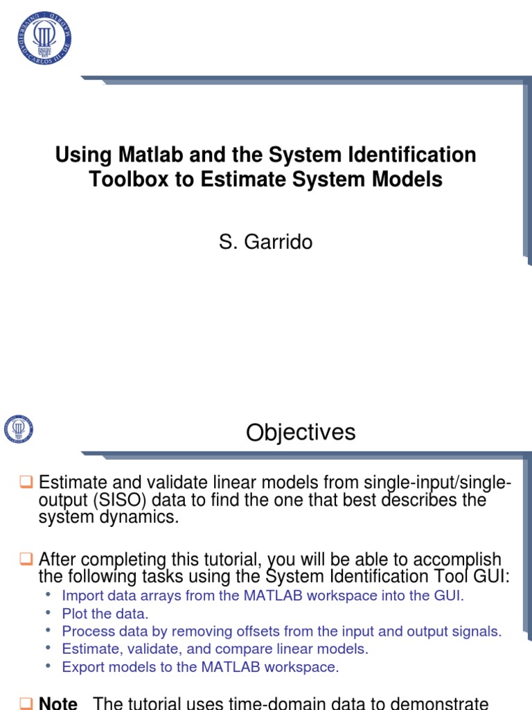 System Identification | PDF | Matlab | Discrete Time And Continuous Time