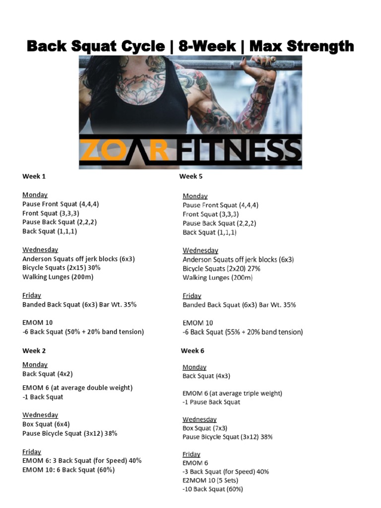 5b9db176532f4df814231deb - 8 Week Squat Cycle ZOAR Fitness | PDF