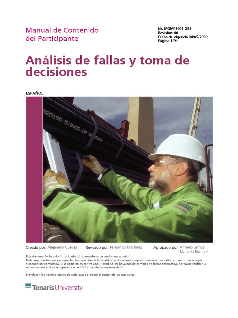 MGMPS001-GBS Failure Analysis and Decision Making - Analisis de Falla PDF | PDF | Toma de ...