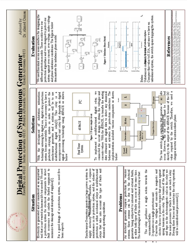 Digital Protection of Synchronous Generator | PDF | Relay | Electric ...