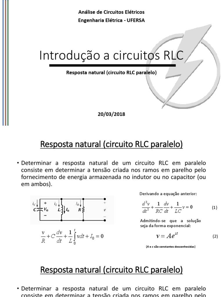 Introdução A Circuitos RLC | PDF | Circuitos em série e em paralelos ...