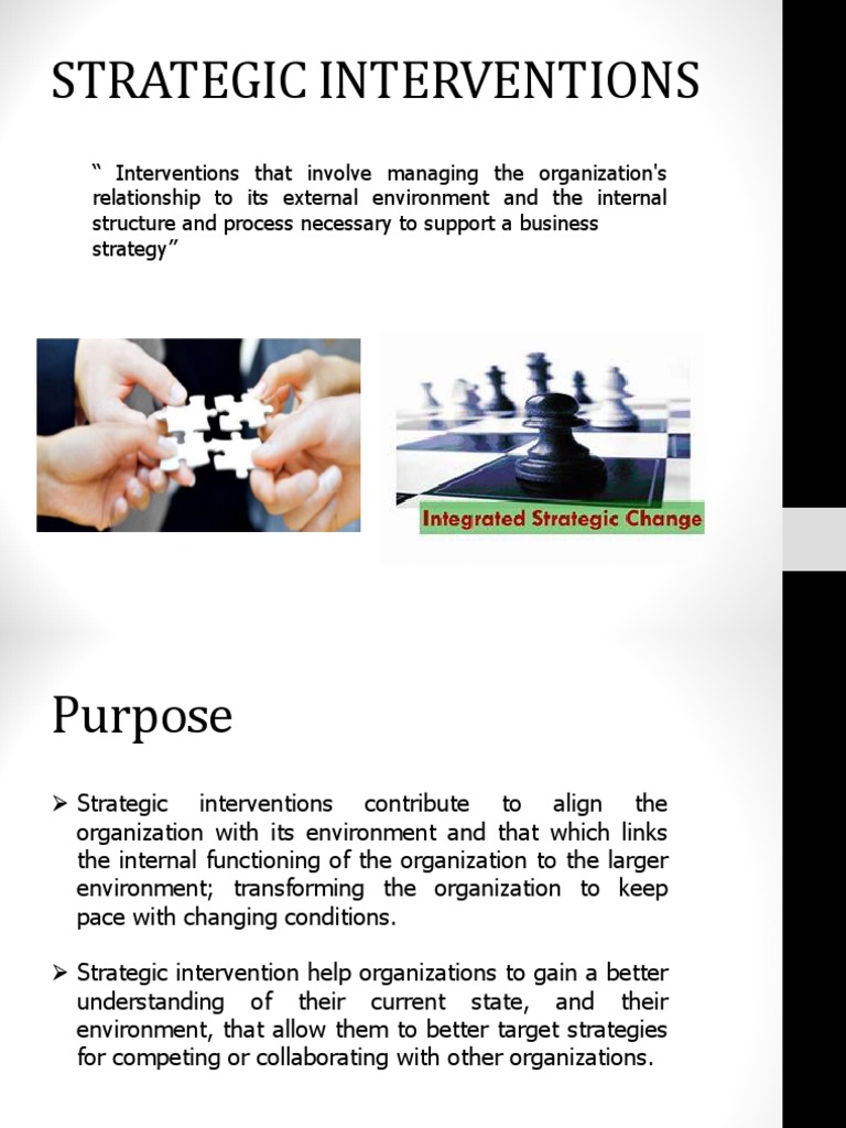 Strategic Interventions Organizational Development