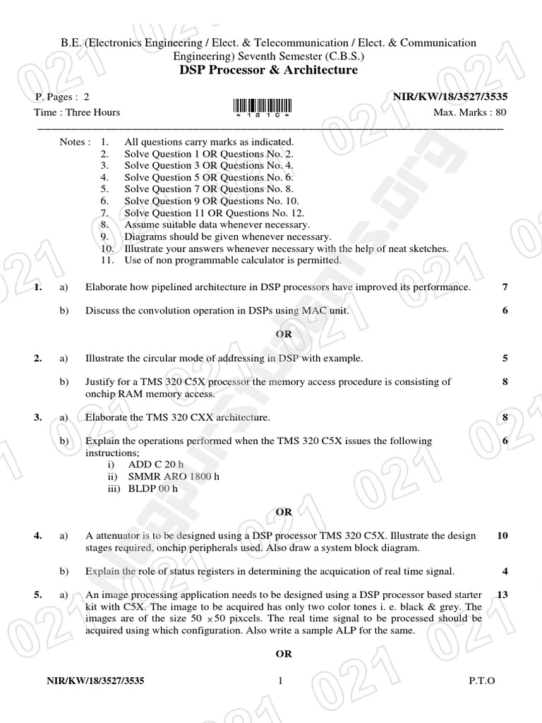 Dsp Processor And Architecture 2 Pdf Digital Signal Processor