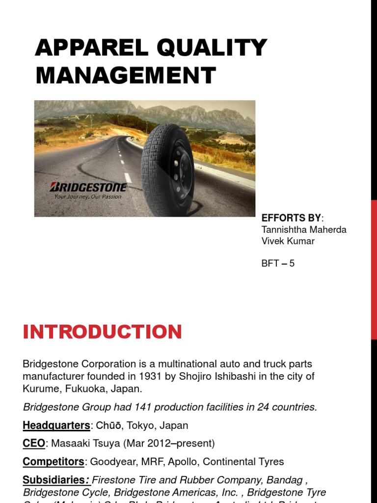 Bridgestone Quality Management Overview | PDF | Quality Assurance ...