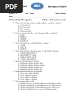 Level Three COC Exam Sample Type Questions DBMS | PDF | Databases ...