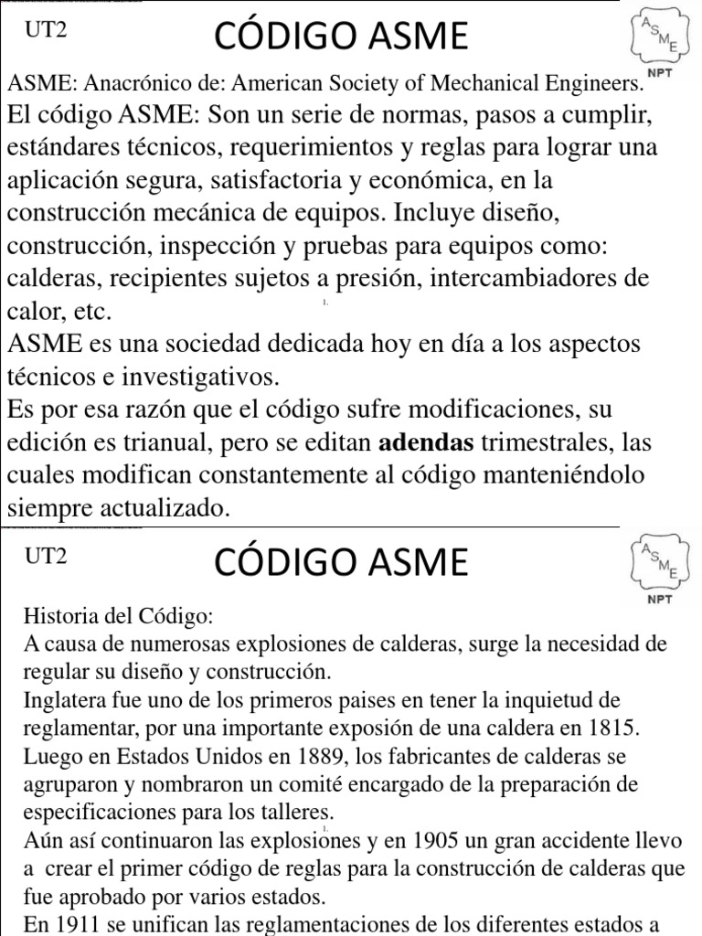 Código Asme | PDF | Materiales | Energía y recursos