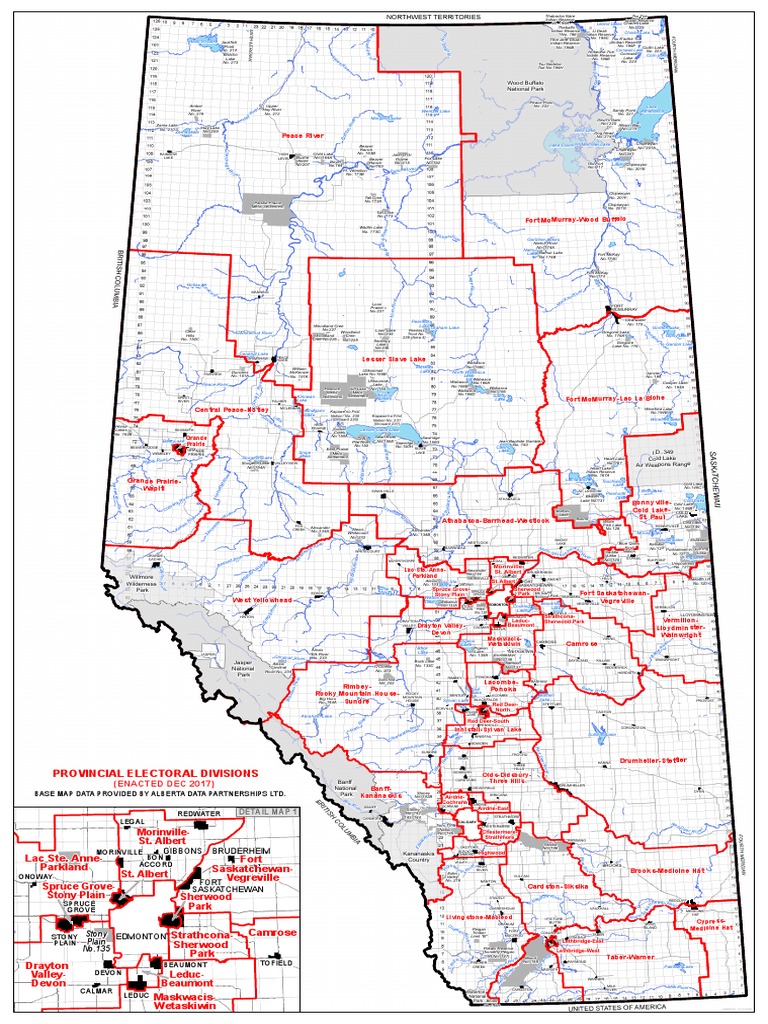 Map of Alberta Ridings | PDF | Manitoba | Settlers Of Canada