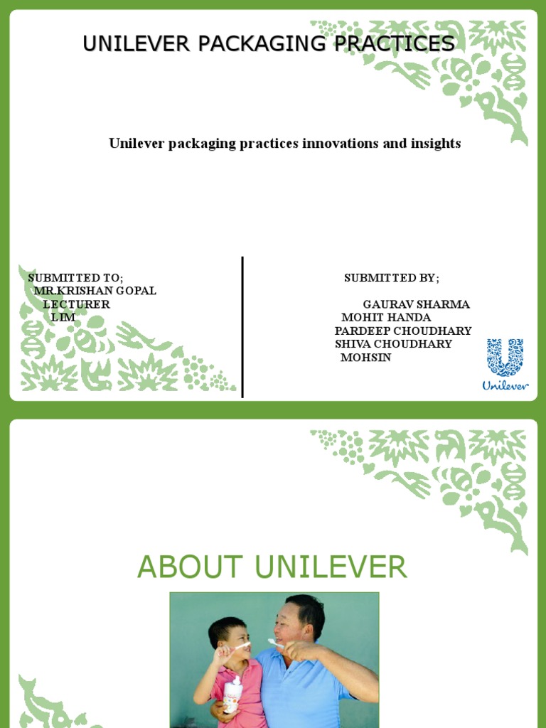 About Unilever Presentation - tcm96-227455 | PDF | Brand | Unilever