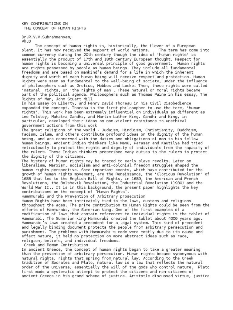 History of Human Rights | PDF | Natural And Legal Rights | Natural Law