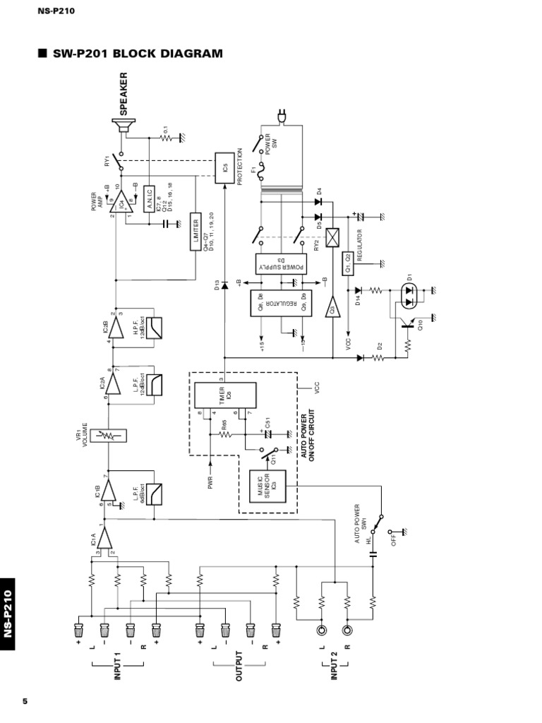 Sw-P201 Block Diagram | PDF | Electronic Engineering | Electrical ...