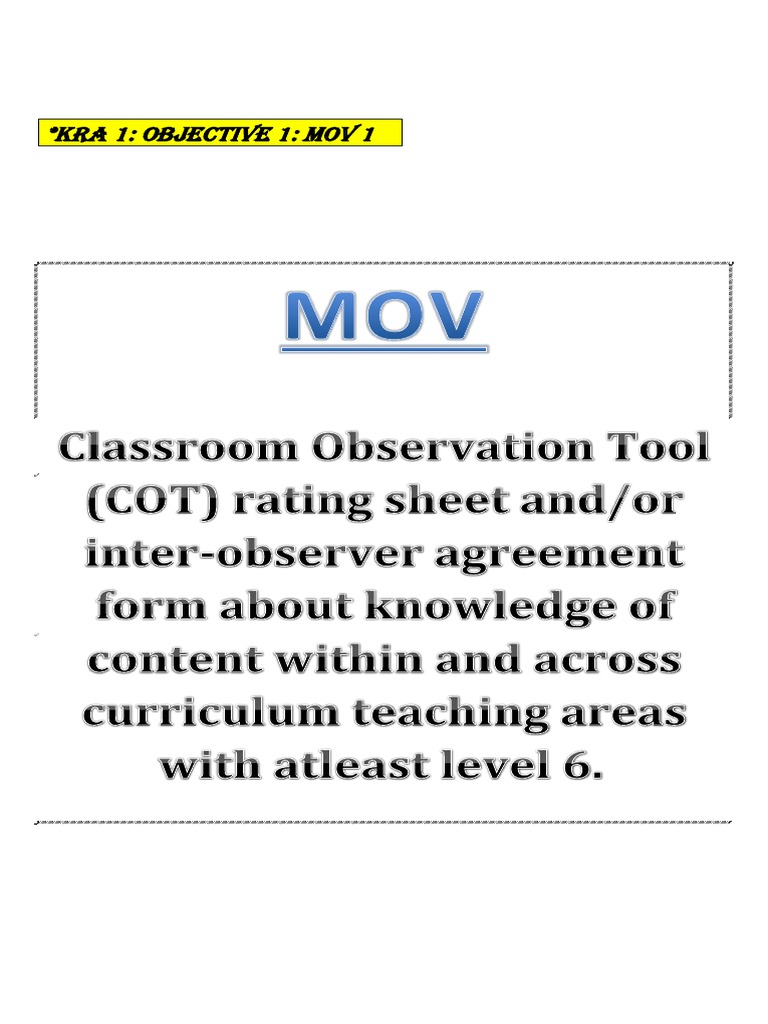 Kra 1 Objective 1 Mov 1 Pdf