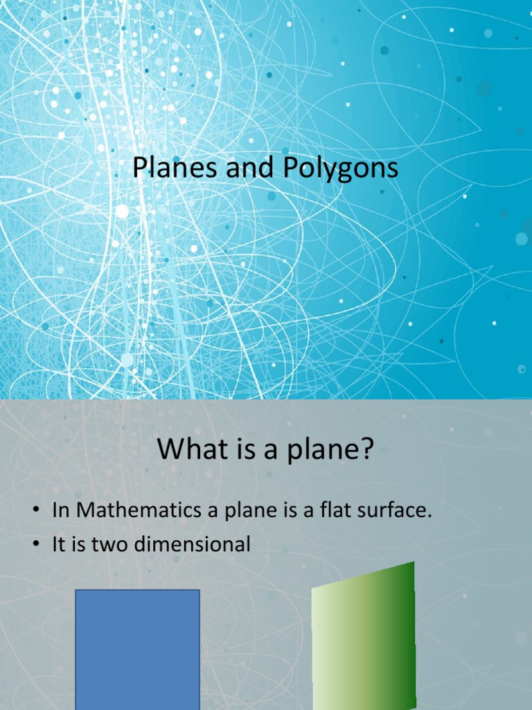 Planes and Polygons | PDF