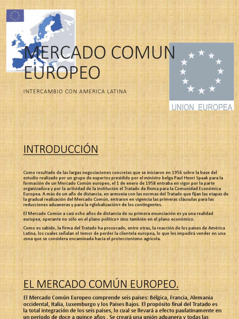 Mercado Comun Europeo | PDF | Economias | Economía (general)