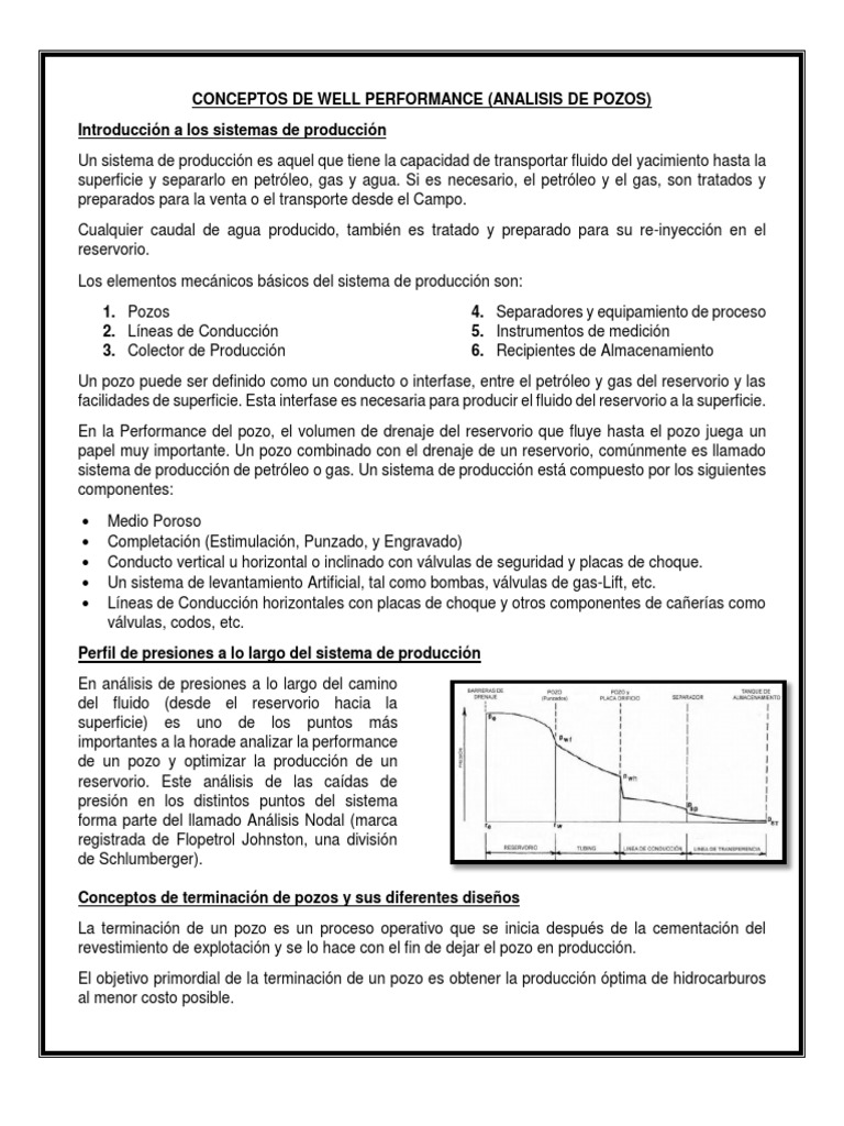Conceptos de Well Performance | PDF | Permeabilidad (Ciencias de la Tierra) | Mecánica de Medios ...