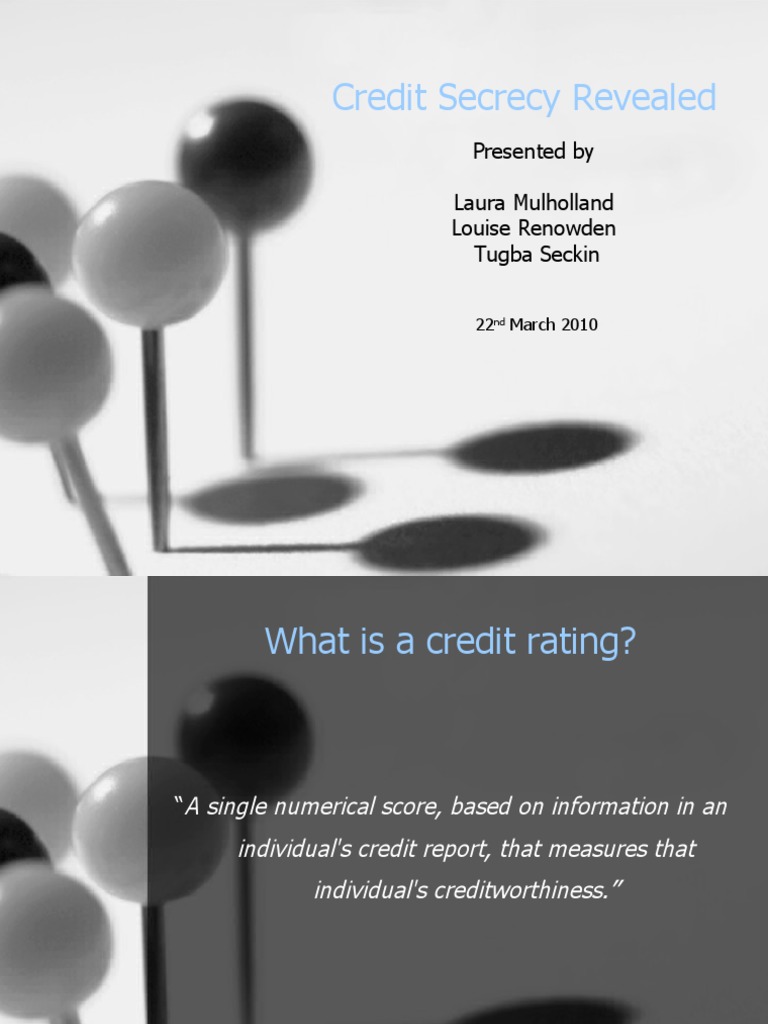 Credit Rating Presentation | PDF | Credit | Finance & Money Management