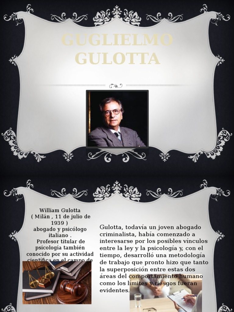 Guglielmo Gulotta | PDF | Victimologia | Sicología