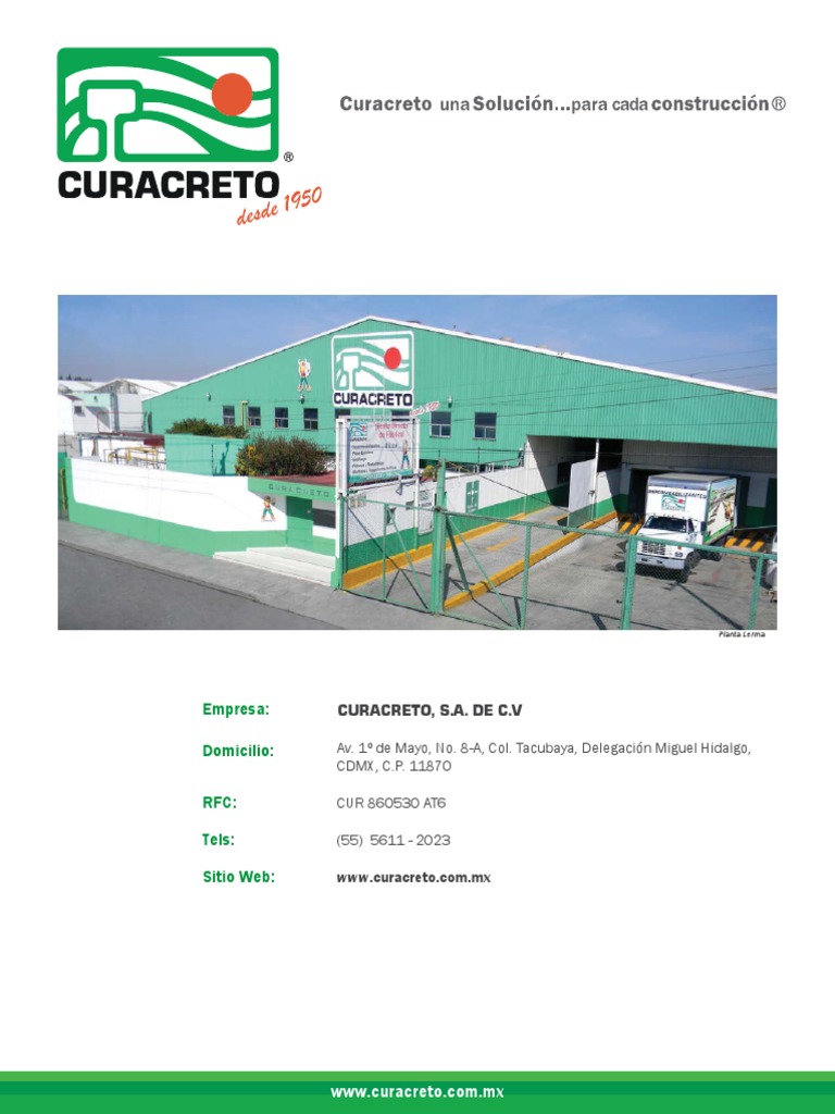 Curacreto: Innovación en Construcción | PDF | Ciudad de México ...