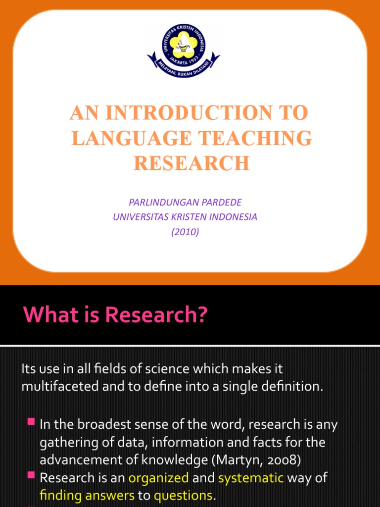 Language Teaching Research Overview | PDF | Cognitive Science ...
