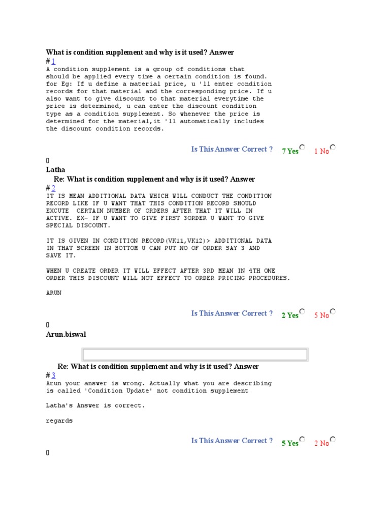 Understanding Condition Supplements in SAP SD | PDF | Pricing | Computing