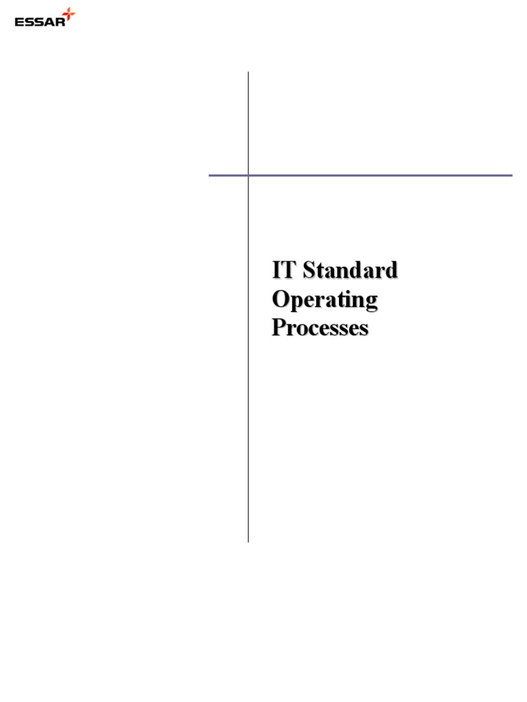 It Sop | PDF | Risk Management | Computer Network
