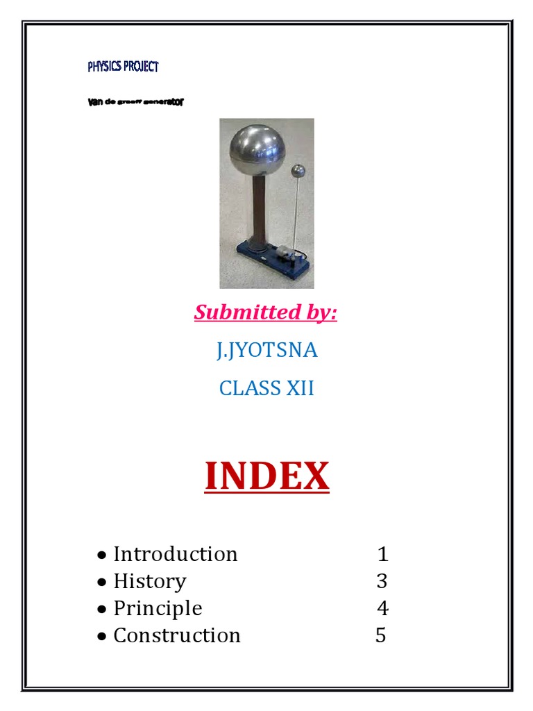 Physics Project Front Pages | PDF | Science & Mathematics