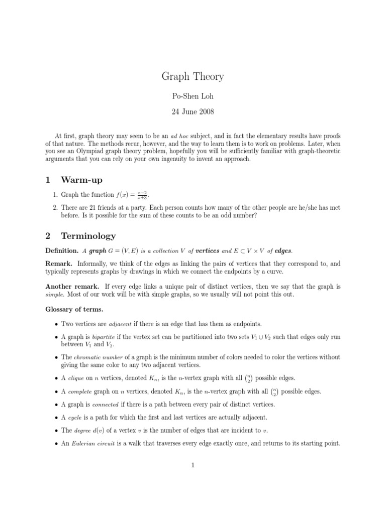 Graph Theory Soln PDF | Download Free PDF | Vertex (Graph Theory ... Graph Theory Soln PDF | Download Free PDF | Vertex (Graph Theory ...