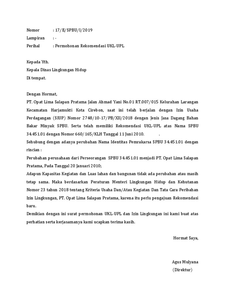 Surat Permohonan | PDF