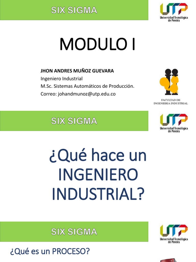 Six Sigma - Modulo I PDF | PDF | Six Sigma | Análisis