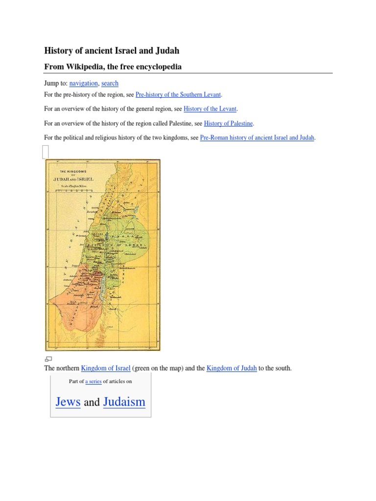 History of Ancient Israel and Judah | Download Free PDF | Kingdom Of ...
