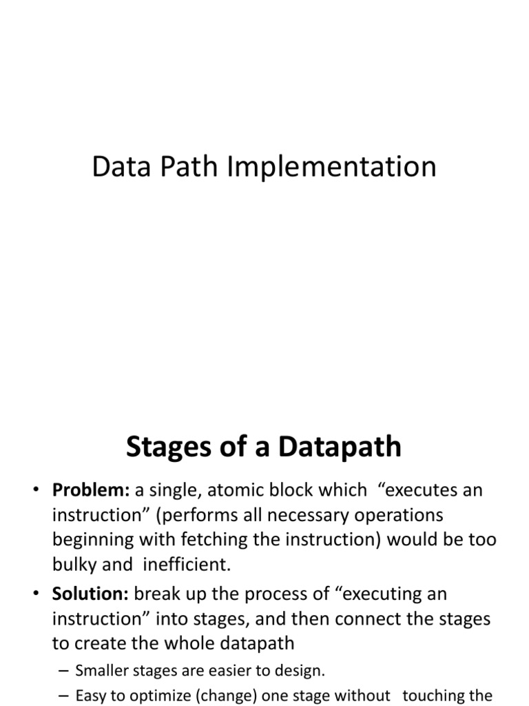 11unit 3 Data Path Implementation | PDF | Central Processing Unit ...
