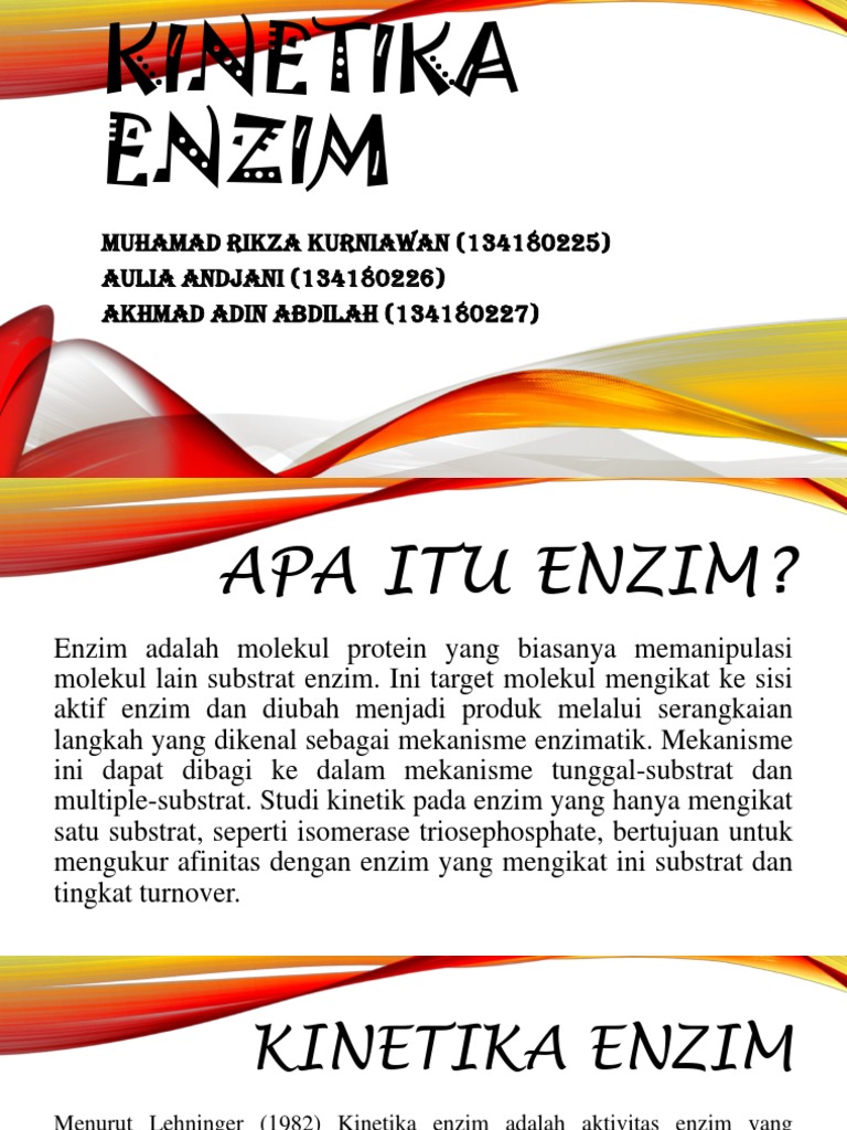 Kinetika Enzim: Pengaruh dan Mekanisme | PDF