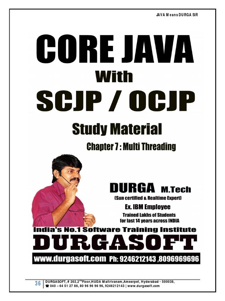Multi Threading Pdf Pdf Method Computer Programming Class