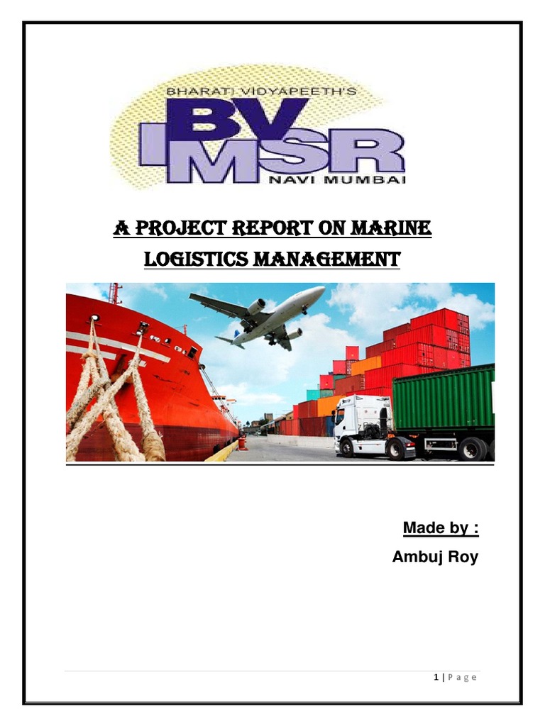 A Project Report On Logistics Management and Supply Chain Management ...