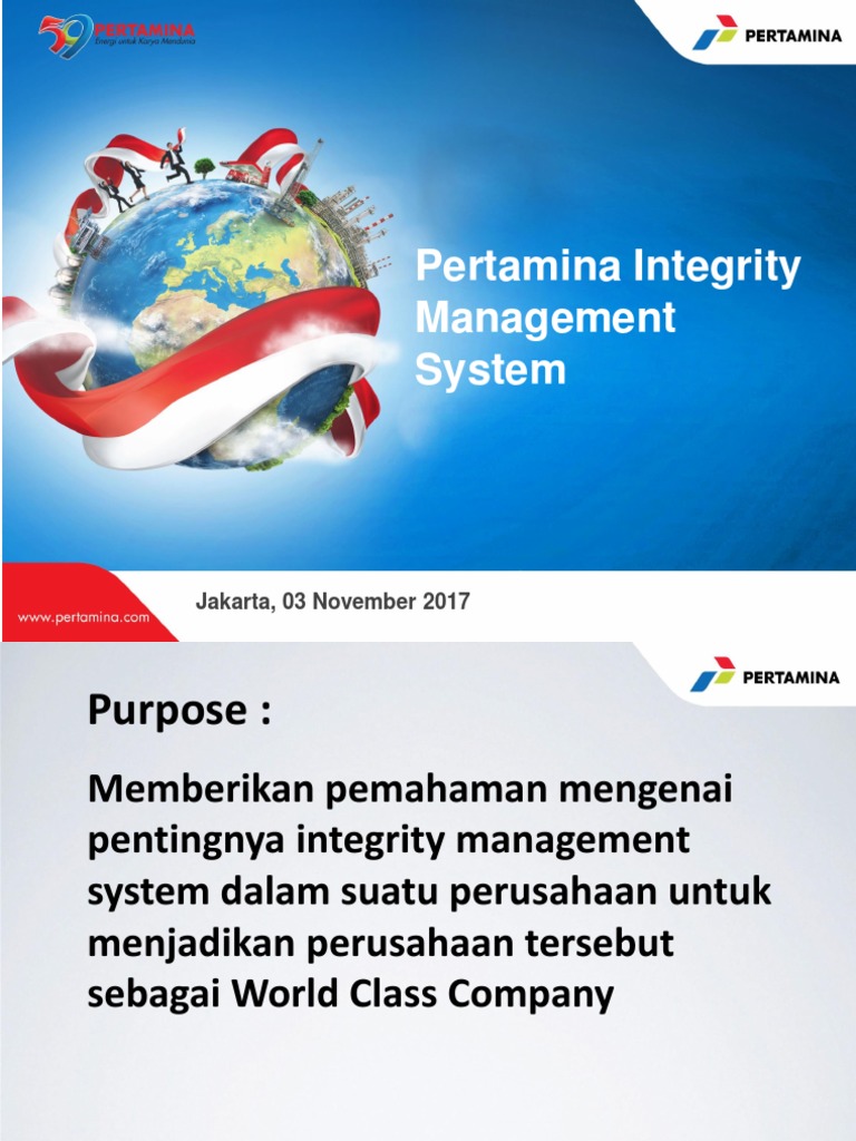 Pertamina Integrity Management System PDF | PDF