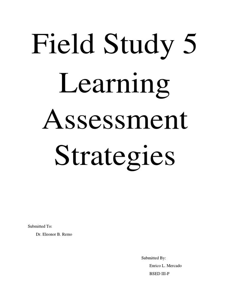 Field Study 5 | PDF | Learning | Teachers
