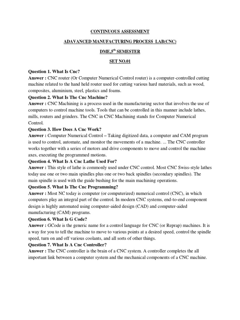 CNC Fundamentals: An Introduction to Computer Numerical Control Machining Principles and ...
