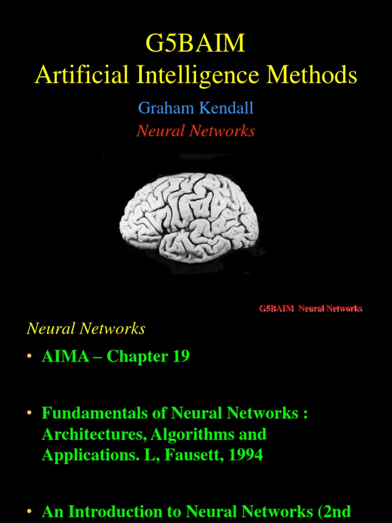 G5Baim Artificial Intelligence Methods: Graham Kendall | PDF | Theoretical Computer Science ...