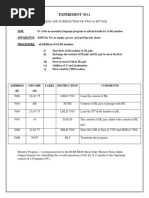 Instruction Set of 8085 Microprocessor PDF | PDF | Instruction Set | Computer Architecture