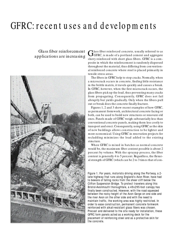 GFRC: Recent Uses and Developments: Glass Fiber Reinforcement ...