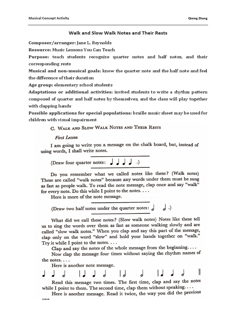 8musical Concept Activity | PDF | Social Science | Language Arts ...