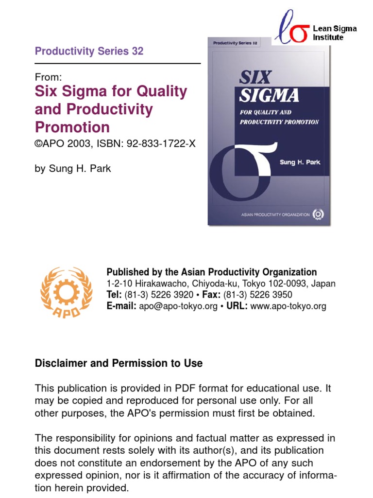 Six Sigma Book PDF Form | PDF | Six Sigma | Normal Distribution