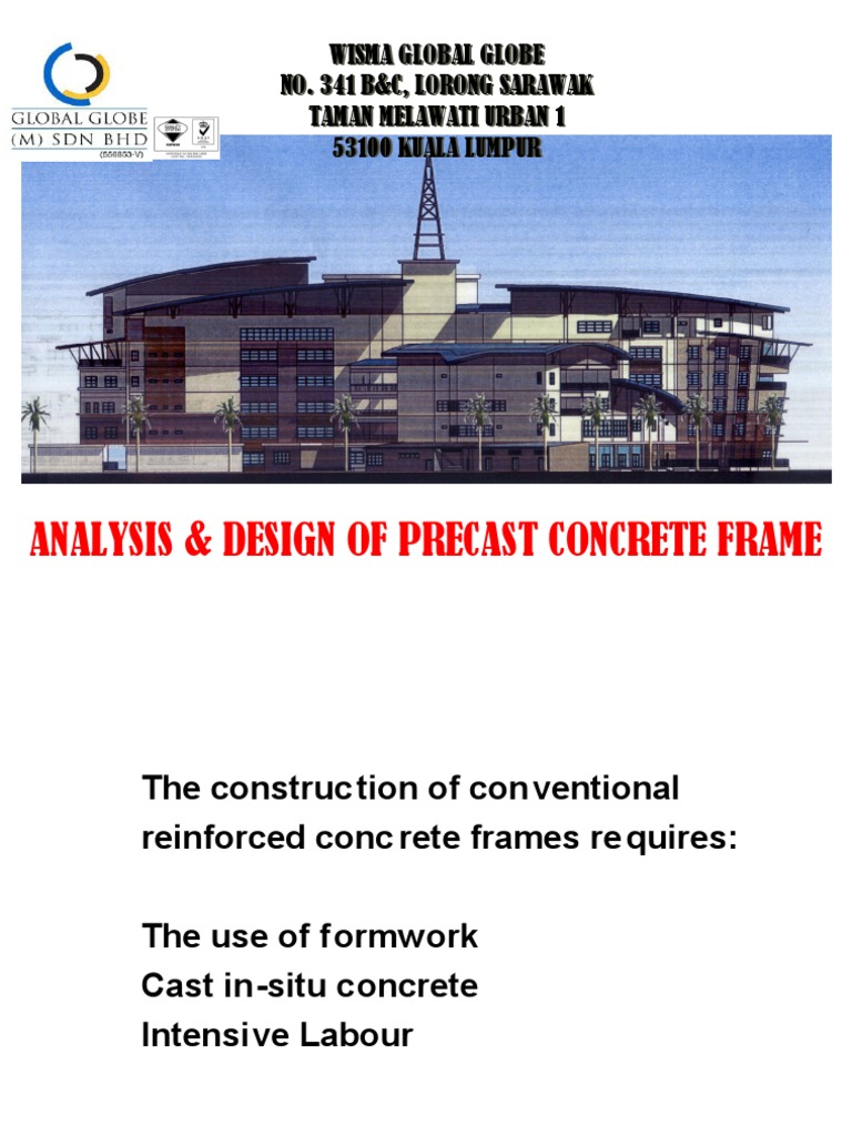 Analysis and Design of Precast Frames | PDF | Beam (Structure) | Precast Concrete