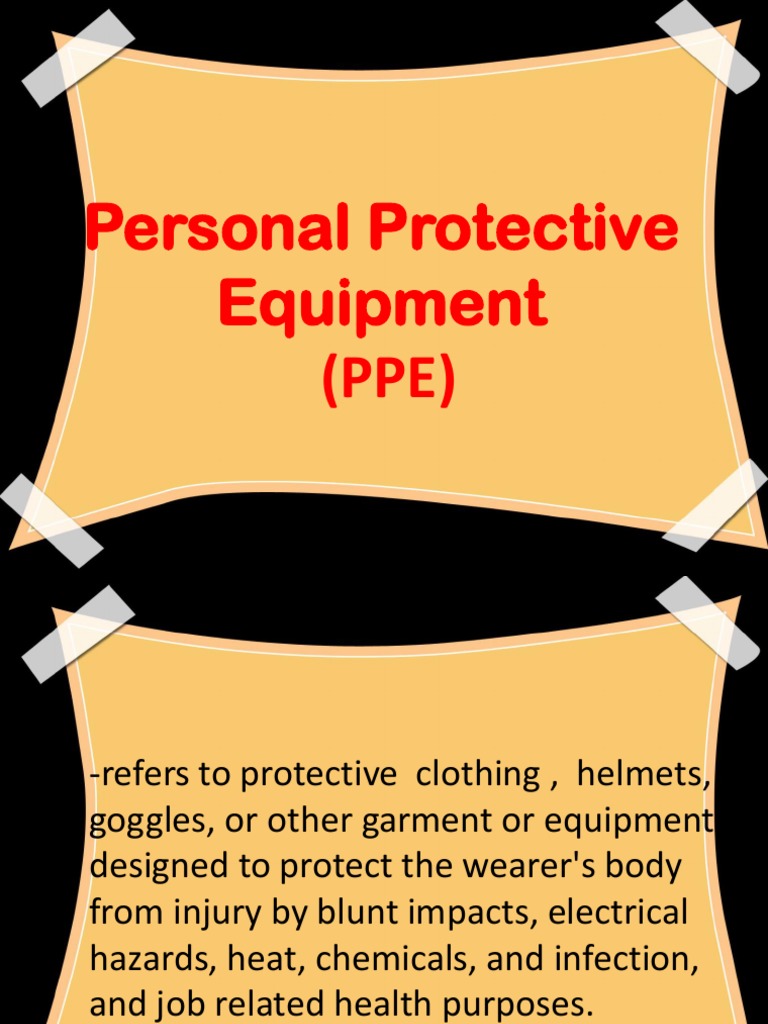 Personal Protective Equipment (PPE) | PDF | Glasses | Personal ...