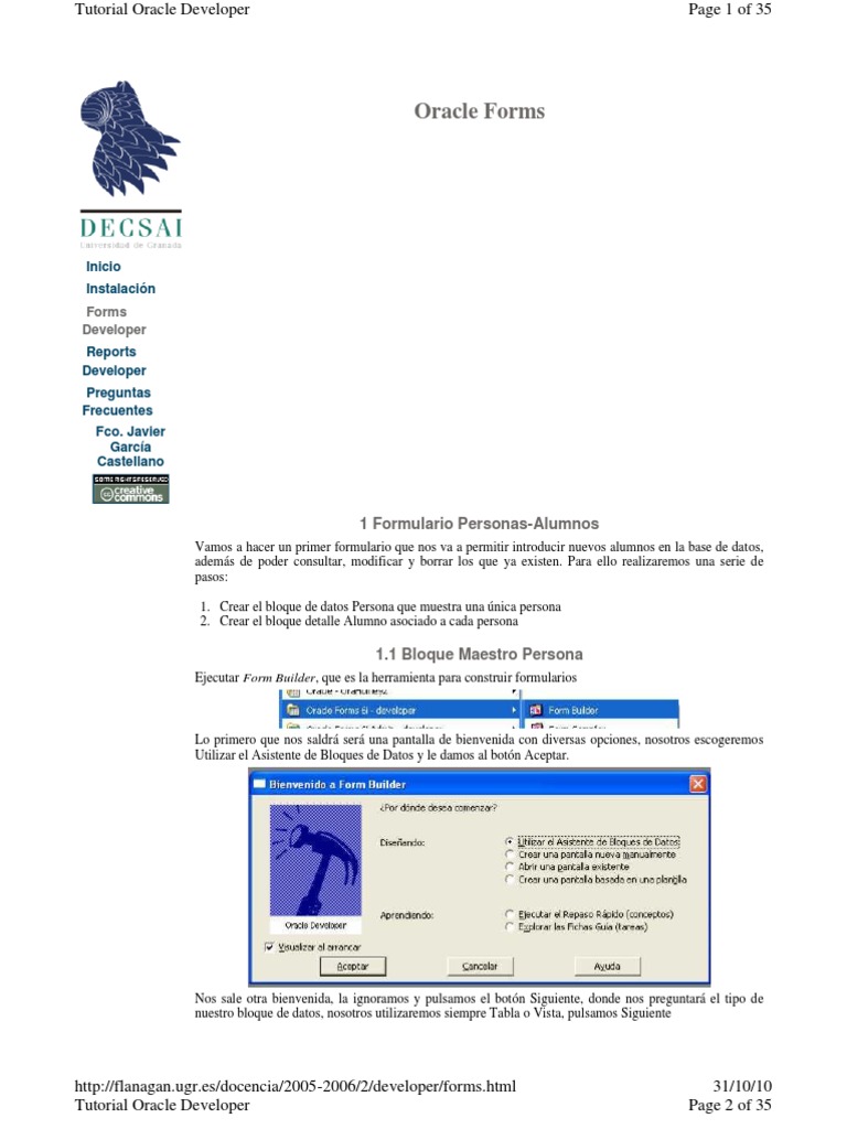 Developer Forms | PDF | SQL | Tabla (base de datos)
